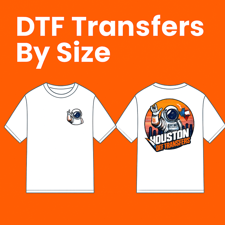 DTF Transfers By Size – Custom Fit Prints – Houston DTF Transfers